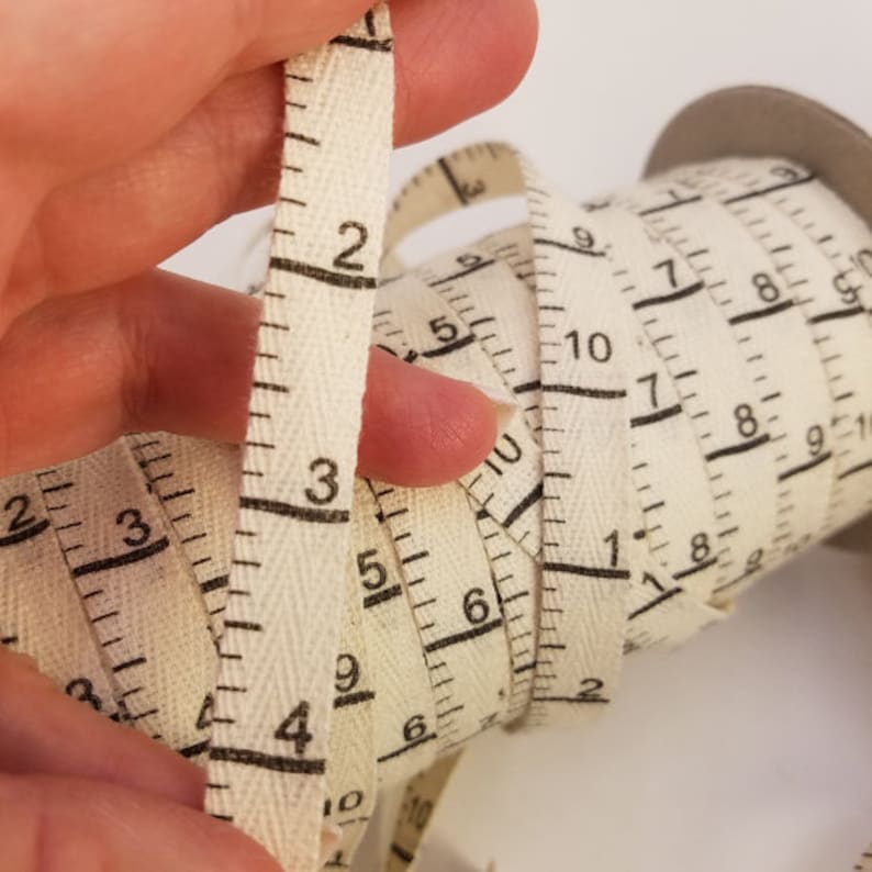 Fabric Trim Ruler Twill Tape Print Sold by the Yard. - Etsy