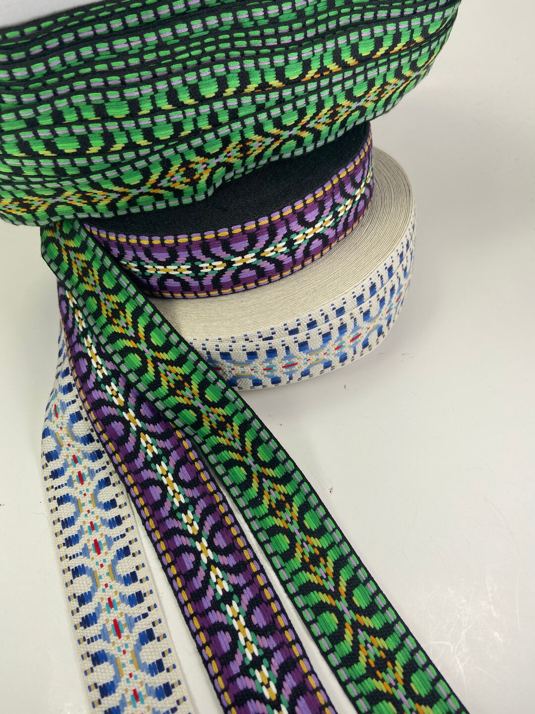 Native Southwest Jacquard Woven Trim, 1 3/8 Inch Wide, Sold by the Yard ...