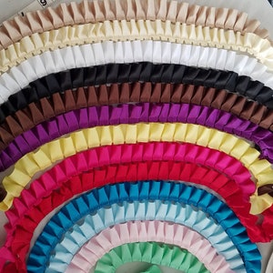 Satin Box Pleated Ribbon-fabric Trim, 7/8 Inch Wide, Sold by the Yard ...
