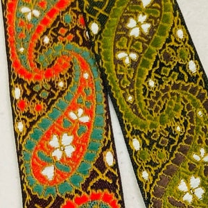 Paisley Large Design, Two Colors to Choose From, 1 Inch Wide, Sold by ...