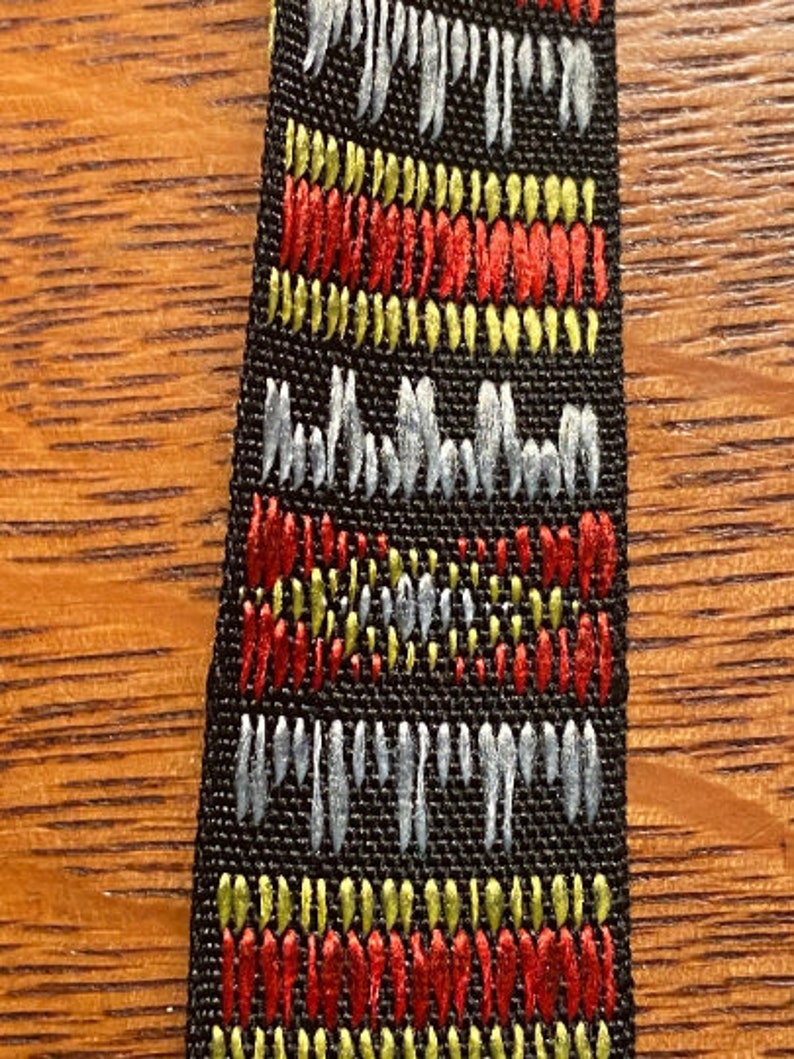 Mayan Dot Dash Woven Fabric Trim 1 Inch Wide Sold by the - Etsy