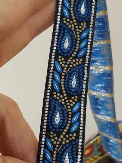 Vine Woven Fabric Trim Metallic 3/4 Inch Wide Sold by the - Etsy