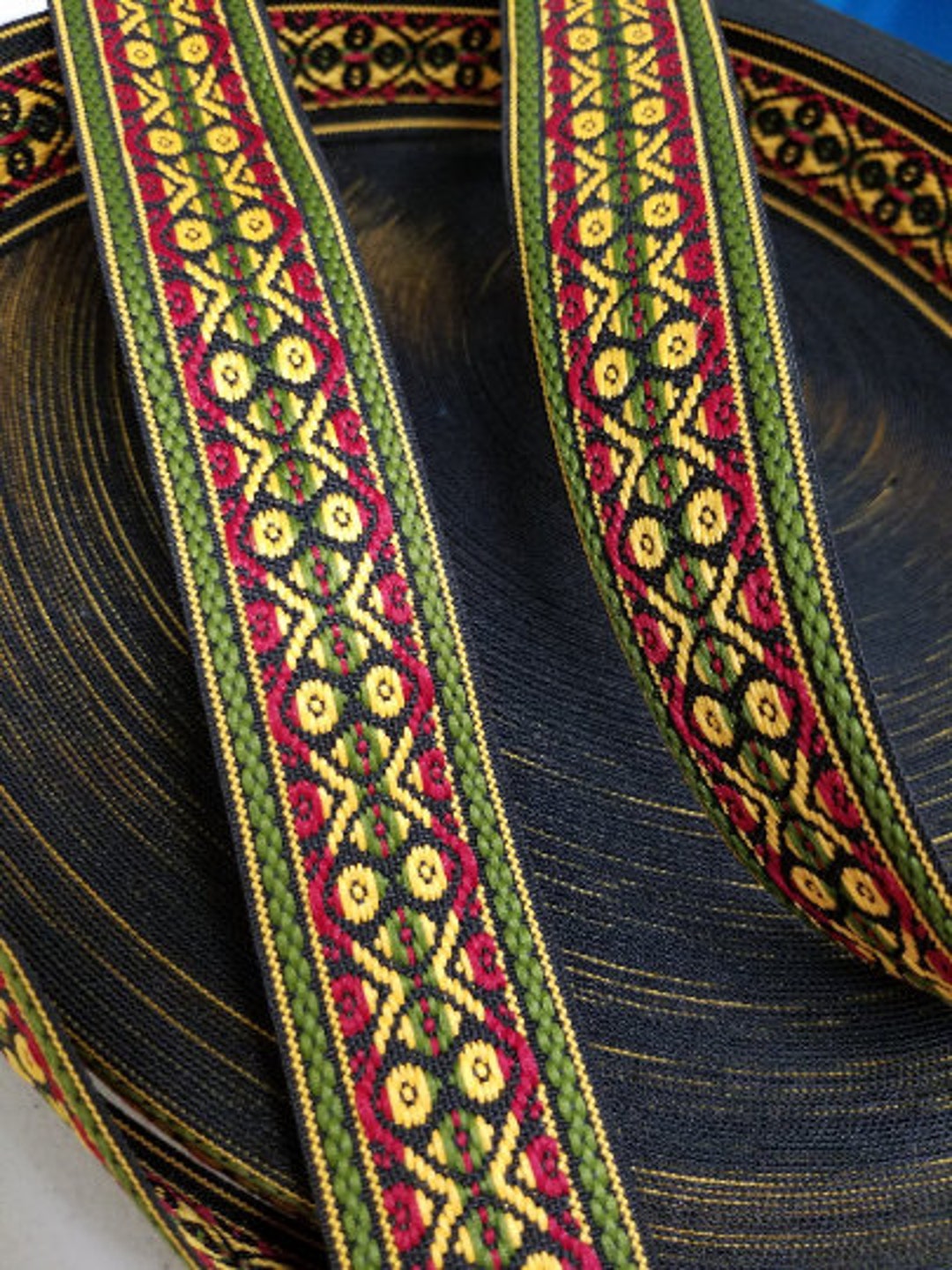 Mayan Folk Art Jacquard Woven Trim, 1 1/2 Inches Wide, Sold by the Yard ...