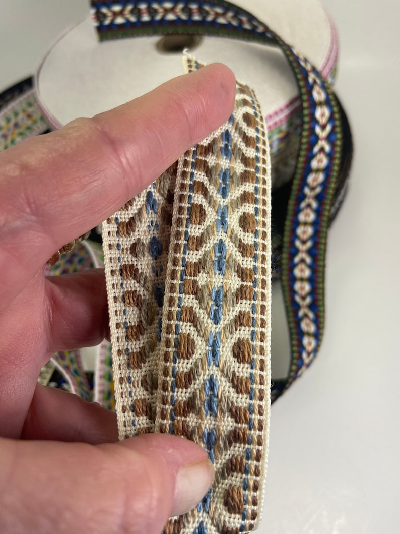 Southwest Native Woven Fabric Trim 1 Inch Wide Sold by the - Etsy