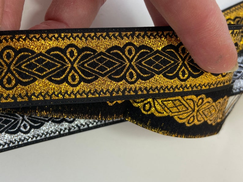 Medieval Fabric Trim, Woven Jacquard Trim, 1 Inch Wide, Sold by the ...