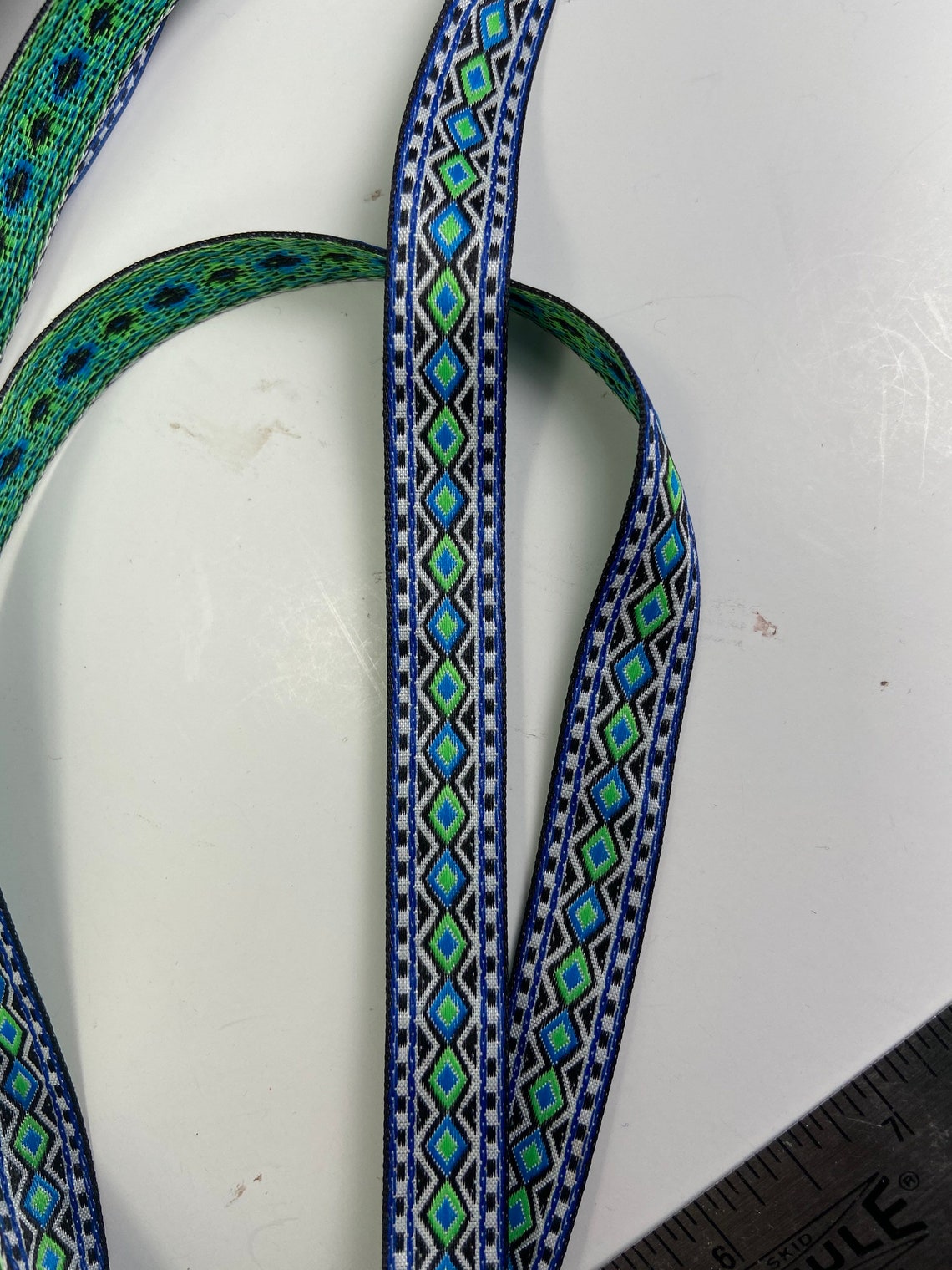 Tiny Native Diamond Jacquard Fabric Trim, 5/8 Inch Wide, Sold by the ...