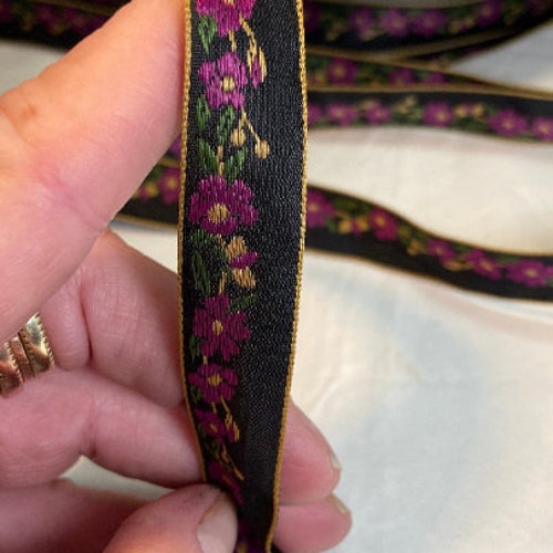 Mayan Dot Dash Woven Fabric Trim 1 Inch Wide Sold by the - Etsy