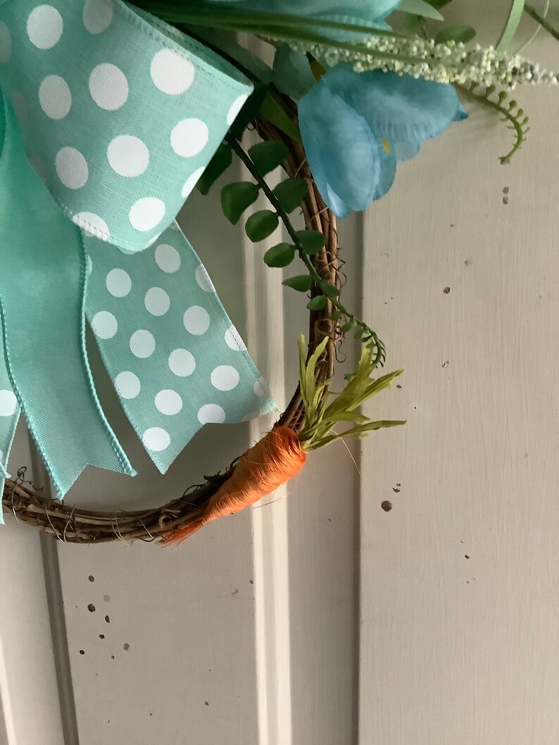 Springtime Bunny Wreath Grapevine Bunny Wreath Twig Bunny - Etsy