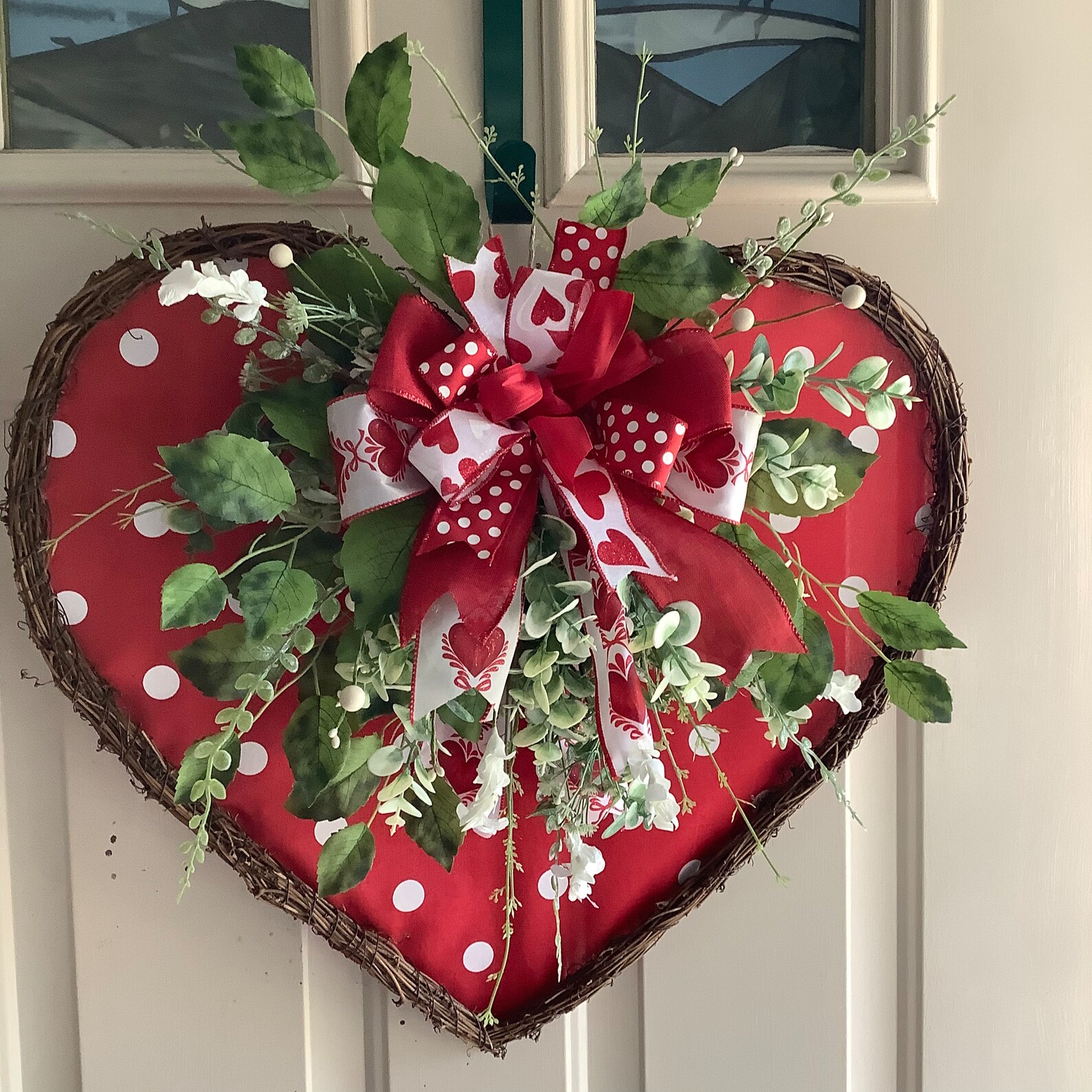 Valentine Heart Door Hanger, Grapevine Heart, Grapevine Door Hanger ...
