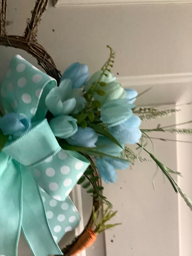 Springtime Bunny Wreath, Grapevine Bunny Wreath, Twig Bunny Decor ...