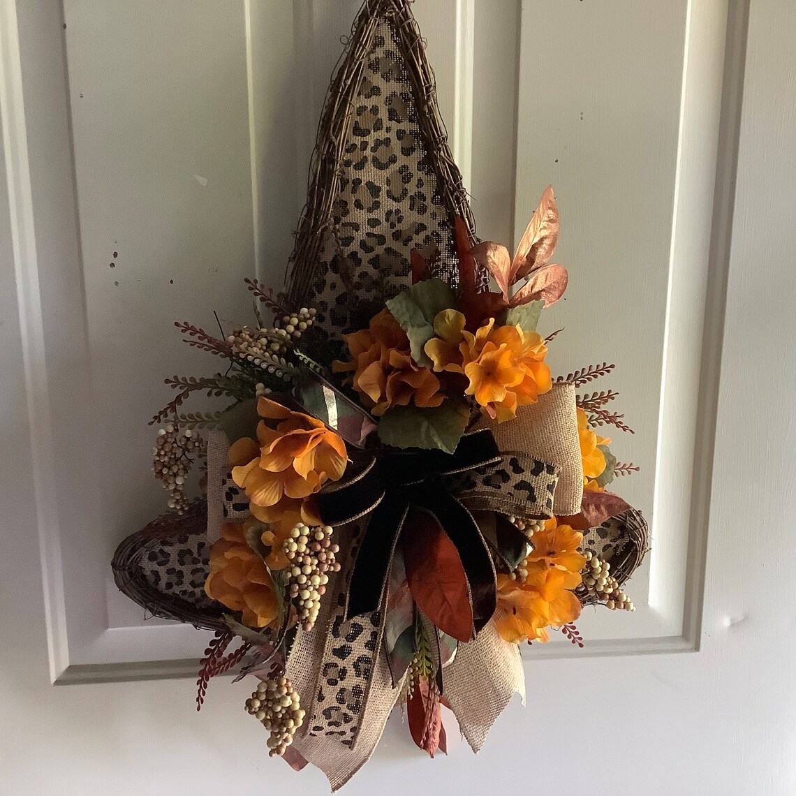 Leopard Witches Hat, Grapevine Witch Hat, Halloween Witch Hat,halloween ...