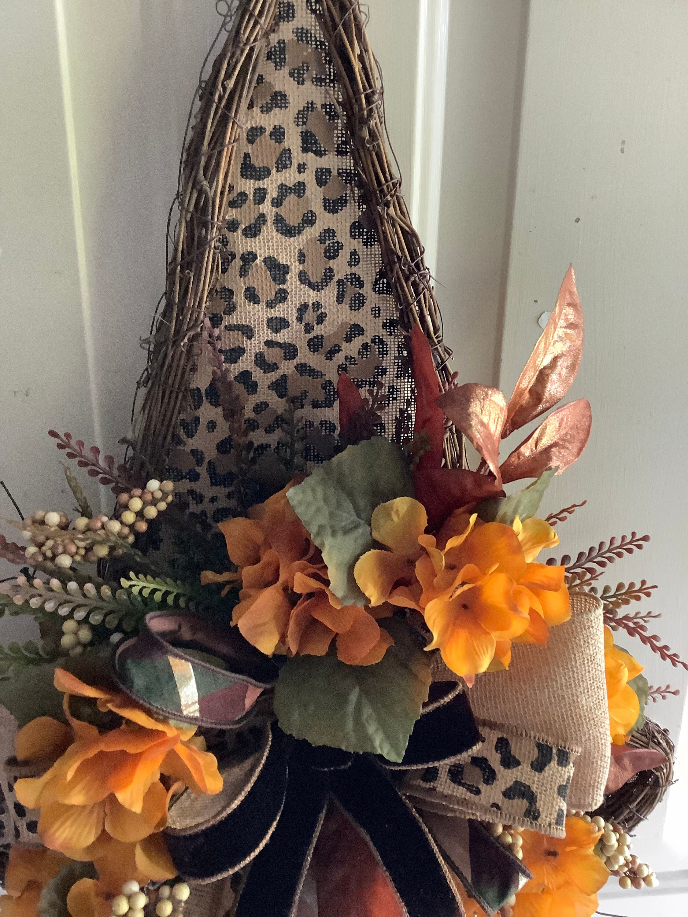 Leopard Witches Hat, Grapevine Witch Hat, Halloween Witch Hat,halloween ...