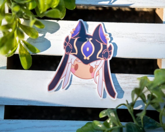 Cyno Genshin Impact Kawaii Chibi Die-cut Vinyl Stickers - Etsy