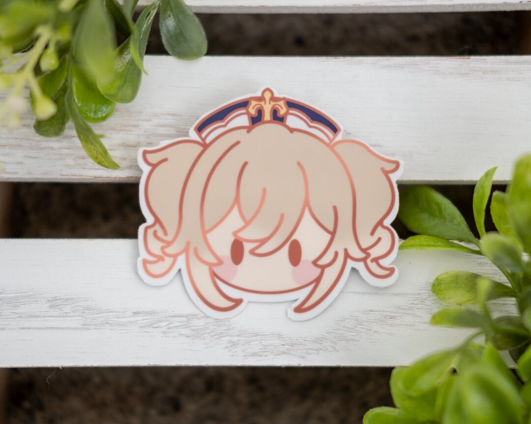 Barbara Genshin Impact Kawaii Chibi Die-cut Vinyl Stickers Laptops ...