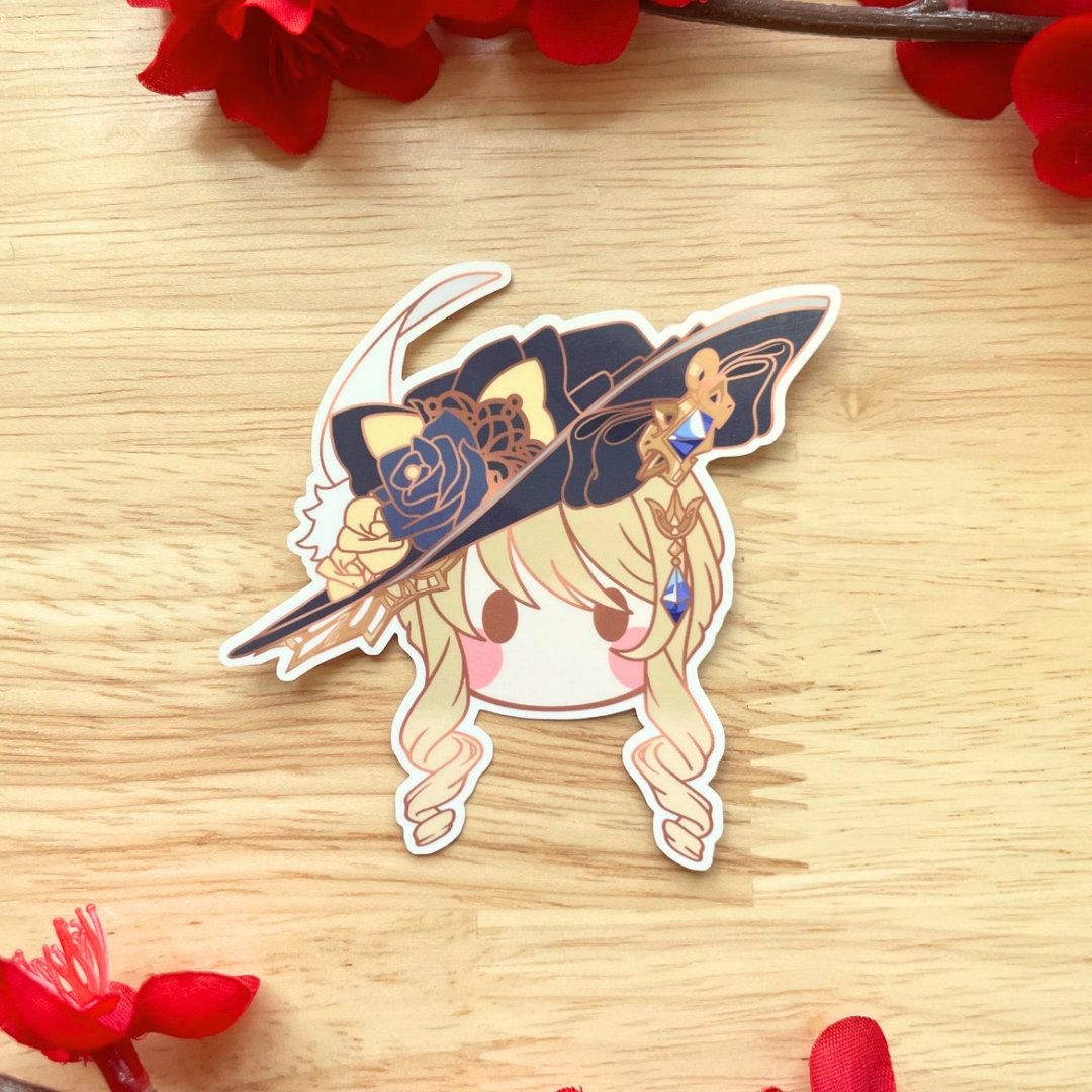 Navia Genshin Impact Kawaii Chibi Die-cut Vinyl Stickers Laptops ...