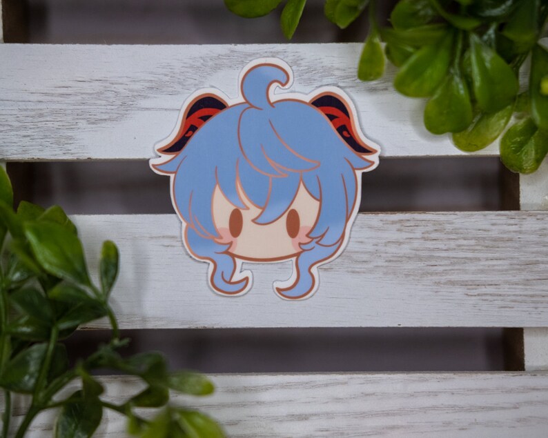 Ganyu Genshin Impact Kawaii Chibi Die-cut Vinyl Stickers - Etsy