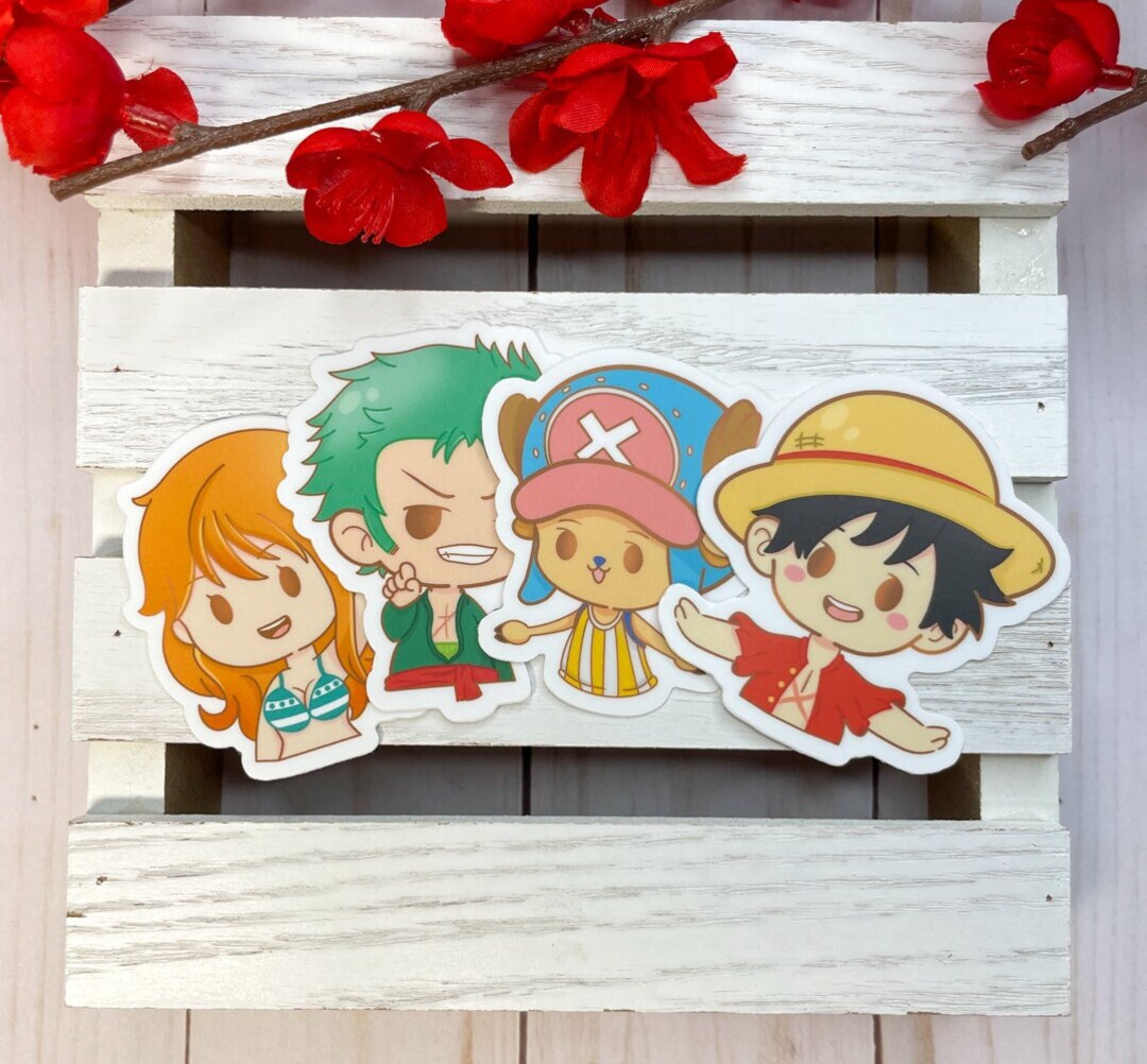 Anime Pirates Chibi Anime Kawaii Chibi Die-cut Vinyl Stickers Laptops ...