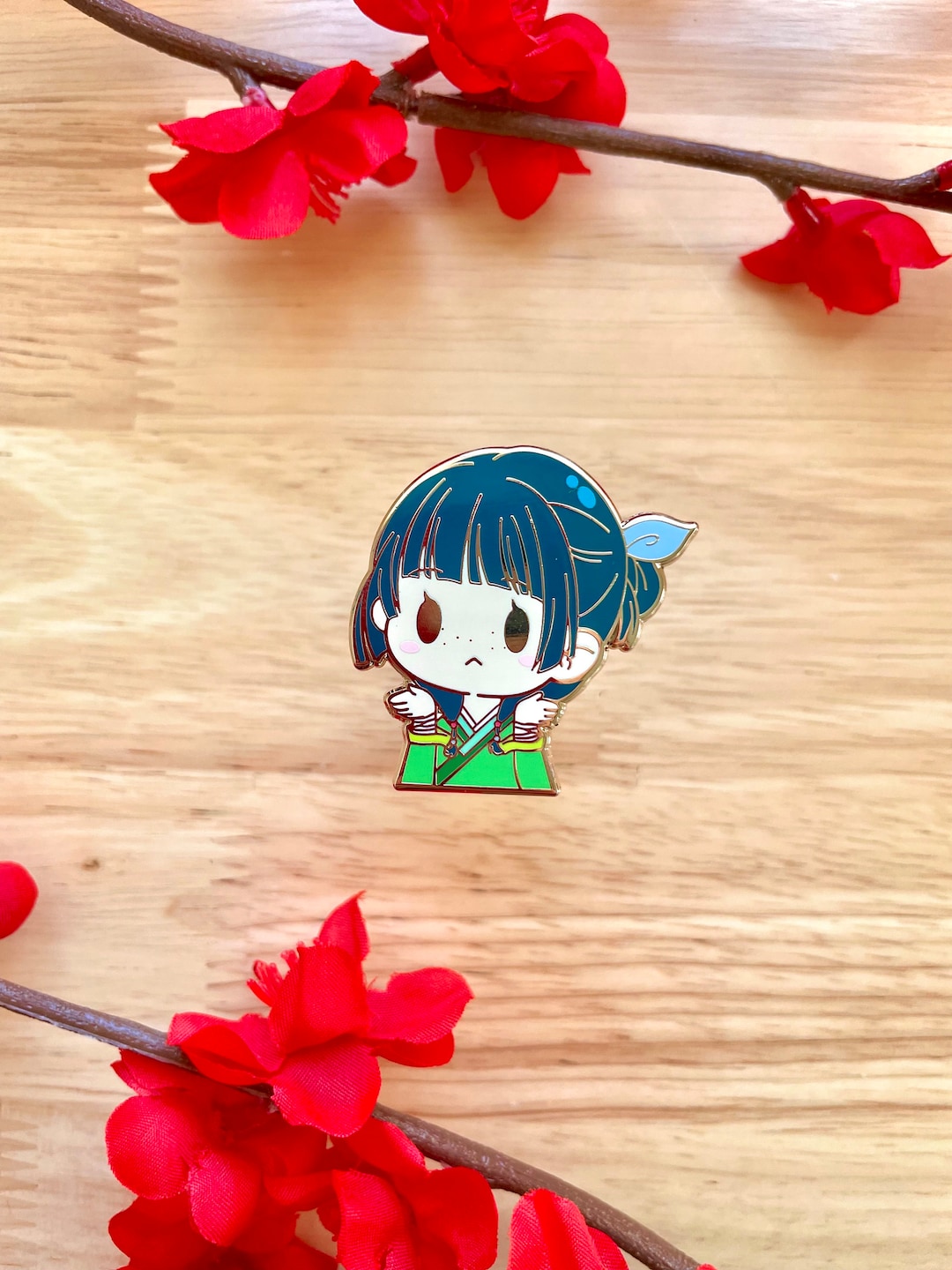 Maomao • Poison Lover | Kawaii Chibi Gold Hard Enamel Pin Kawaii Pin - Etsy