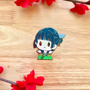 Maomao Poison Lover Kawaii Chibi Gold Hard Enamel Pin Kawaii Pin - Etsy