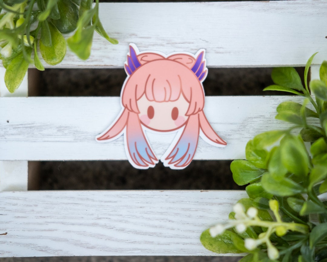 Sangonomiya Kokomi Genshin Impact Kawaii Chibi Die-cut Vinyl Stickers ...