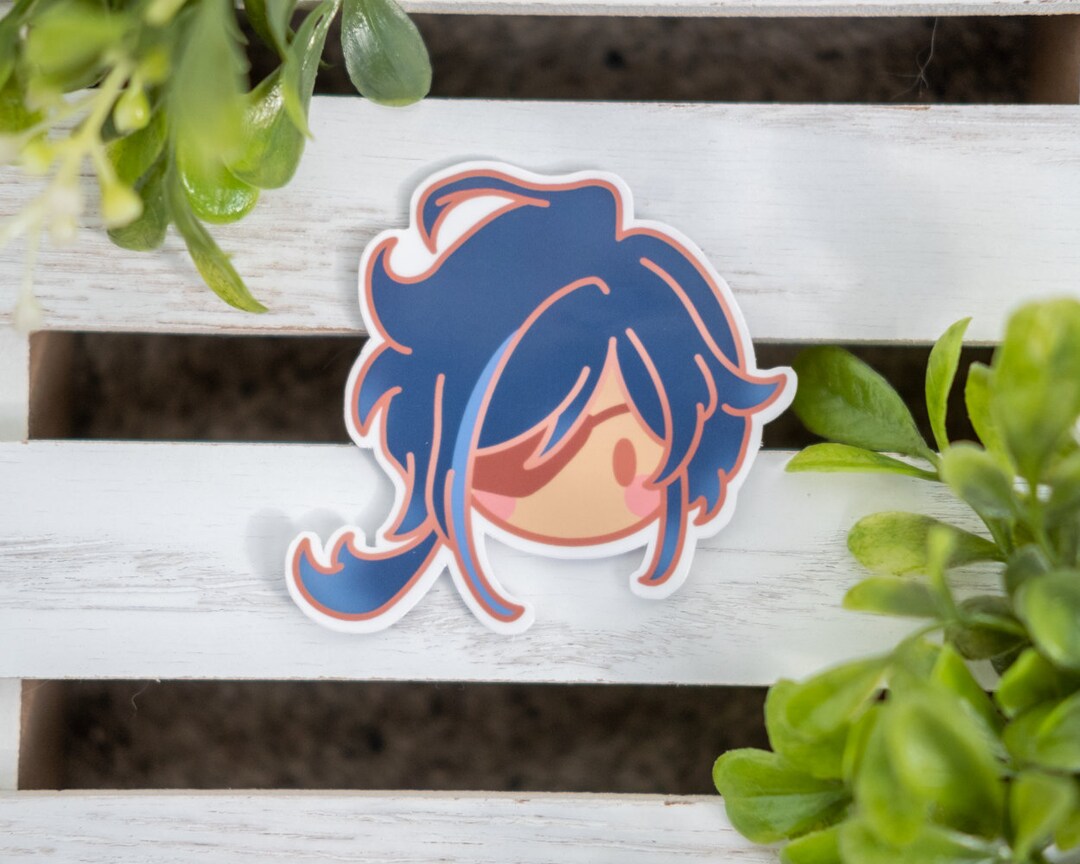 Kaeya Genshin Impact Kawaii Chibi Die-cut Vinyl Stickers Laptops ...