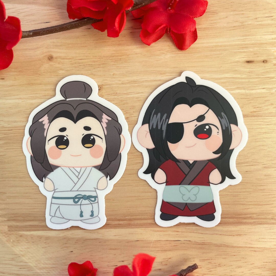 TGCF MXTX Kawaii Chibi Die-cut Vinyl Stickers Laptops, Waterbottles ...