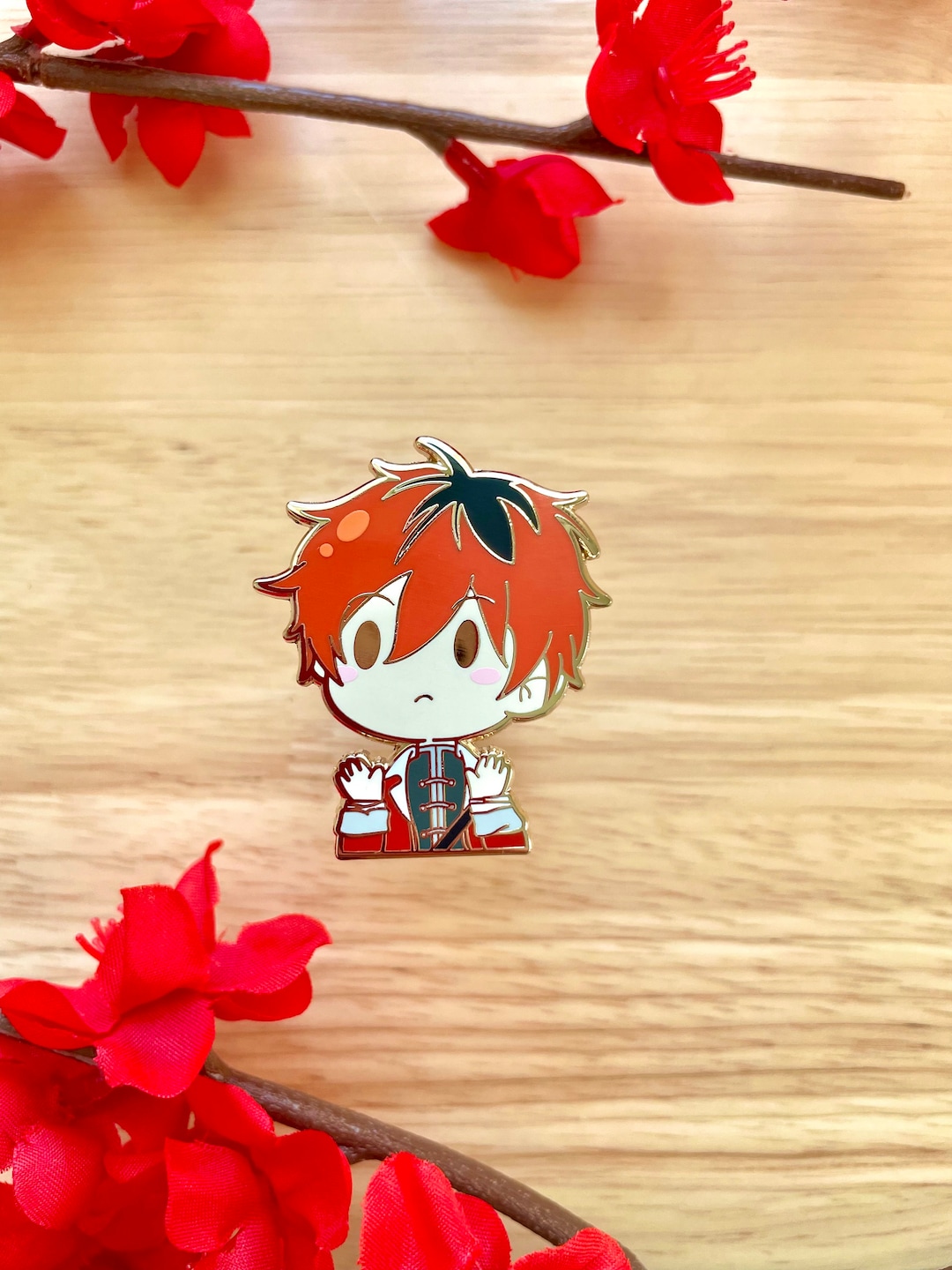 Young Cowardly Warrior | Kawaii Chibi Gold Hard Enamel Pin Kawaii Pin ...