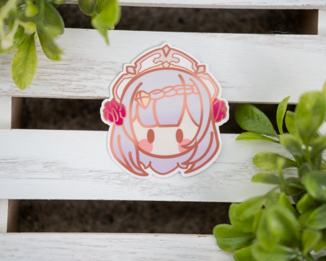 Noelle Genshin Impact Kawaii Chibi Die-cut Vinyl Stickers Laptops ...