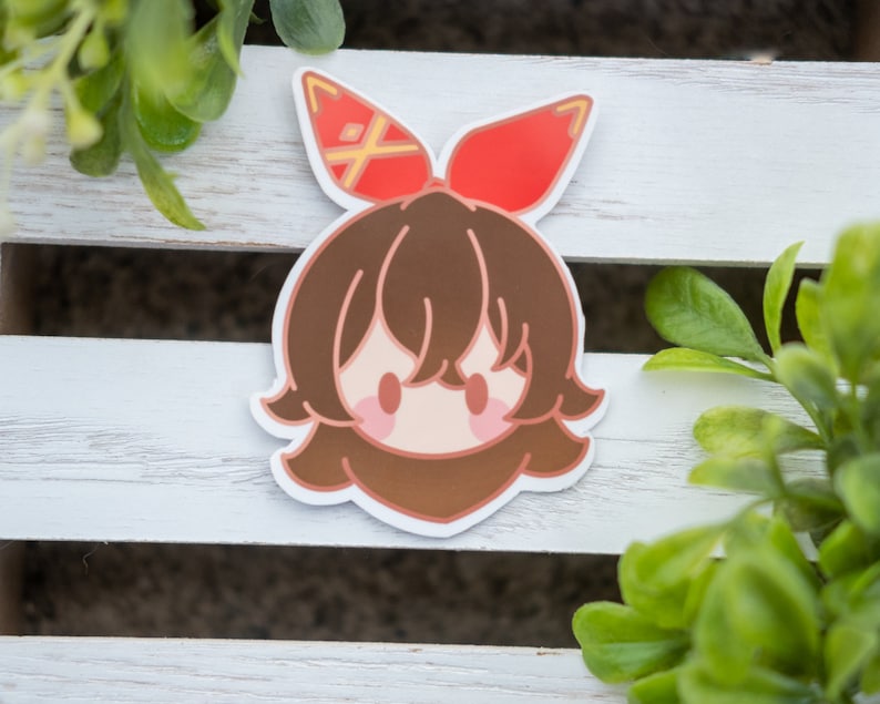 Amber Genshin Impact Kawaii Chibi Die-cut Vinyl Stickers - Etsy