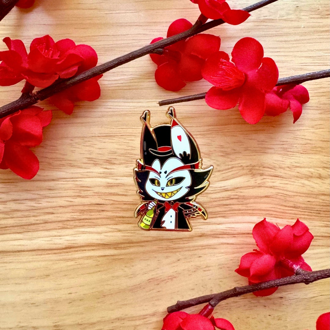 Gambling Demon • the Hotel in Hell | Kawaii Chibi Gold Hard Enamel Pin ...