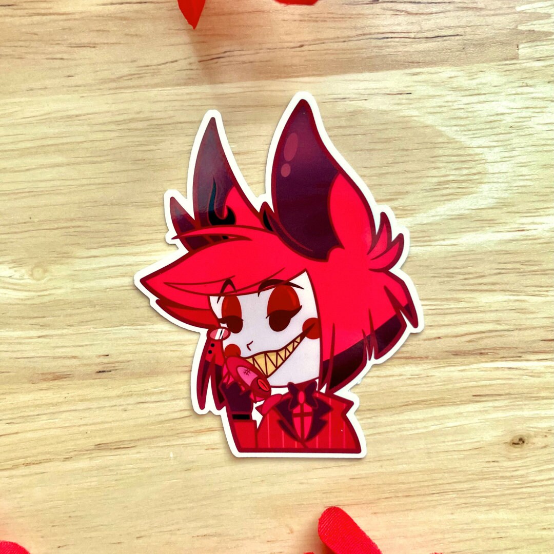 Radio Demon • the Hotel in Hell | Kawaii Chibi Die-cut Vinyl Stickers ...