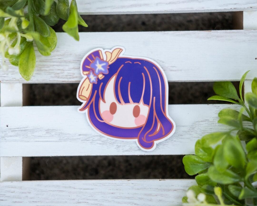 Raiden Shogun, Ei, Baal Genshin Impact Kawaii Chibi Die-cut Vinyl ...
