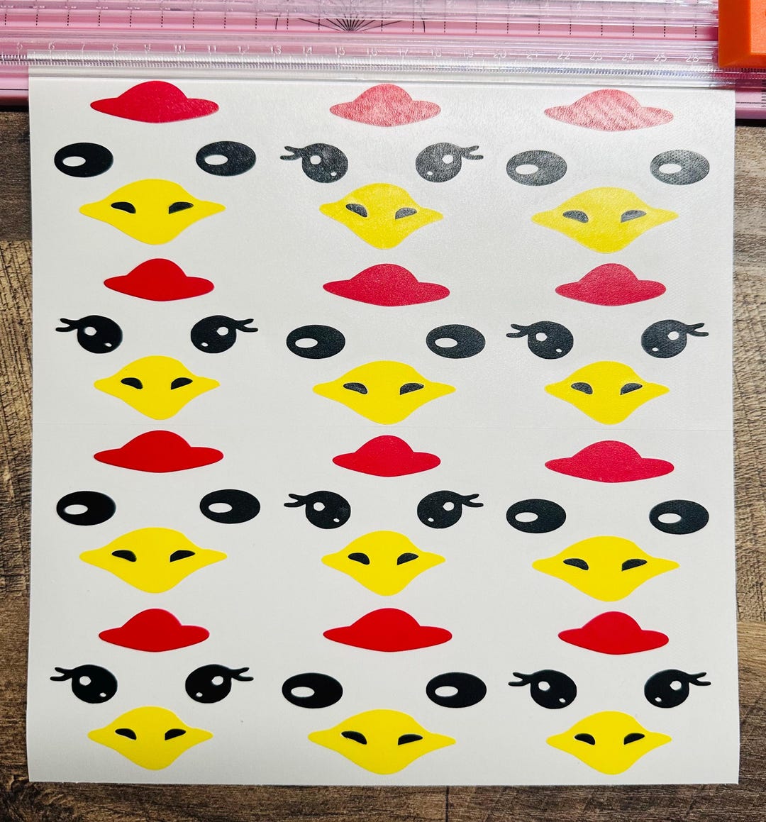 12 Chicken Face Vinyl Decals, 2x2.5 Inches Each - Etsy