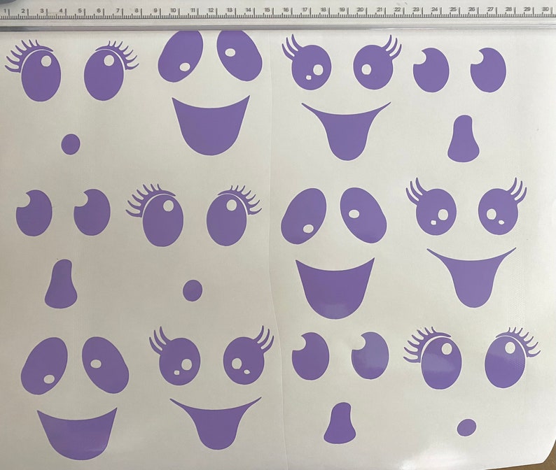 12 Cute Ghost Face Vinyl Decal Stickers - Etsy