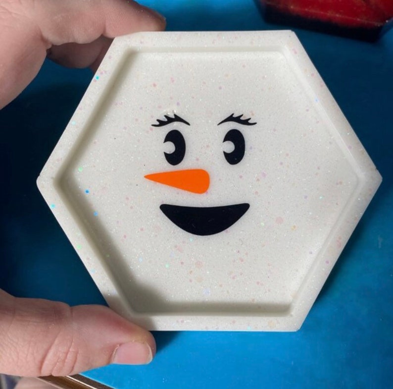 Snowman Faces Vinyl Decals Set of 12 for Christmas Ornaments - Etsy