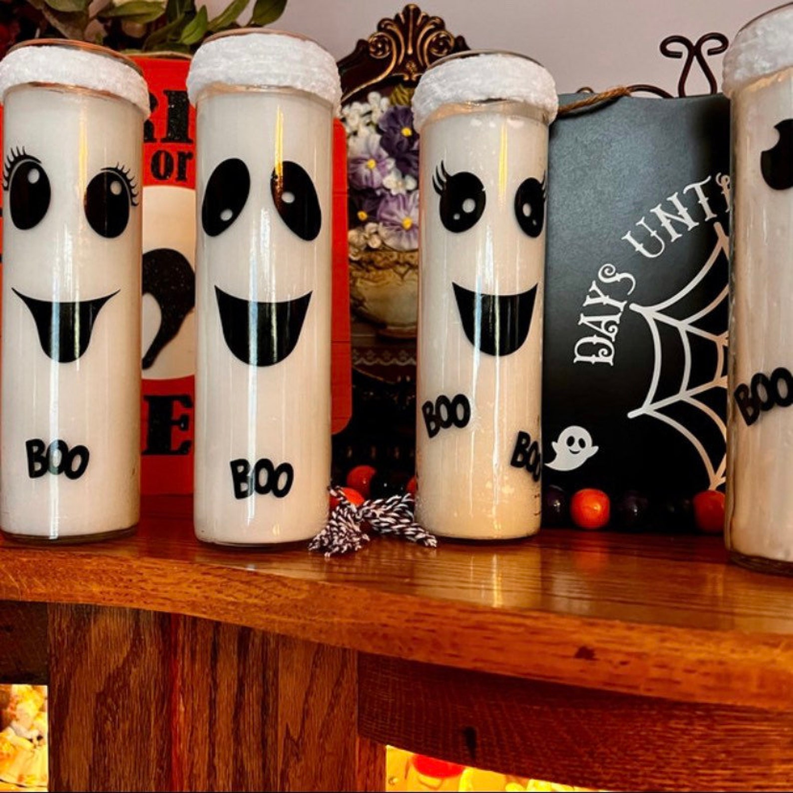 12 Cute Ghost Face Vinyl Decal Stickers - Etsy