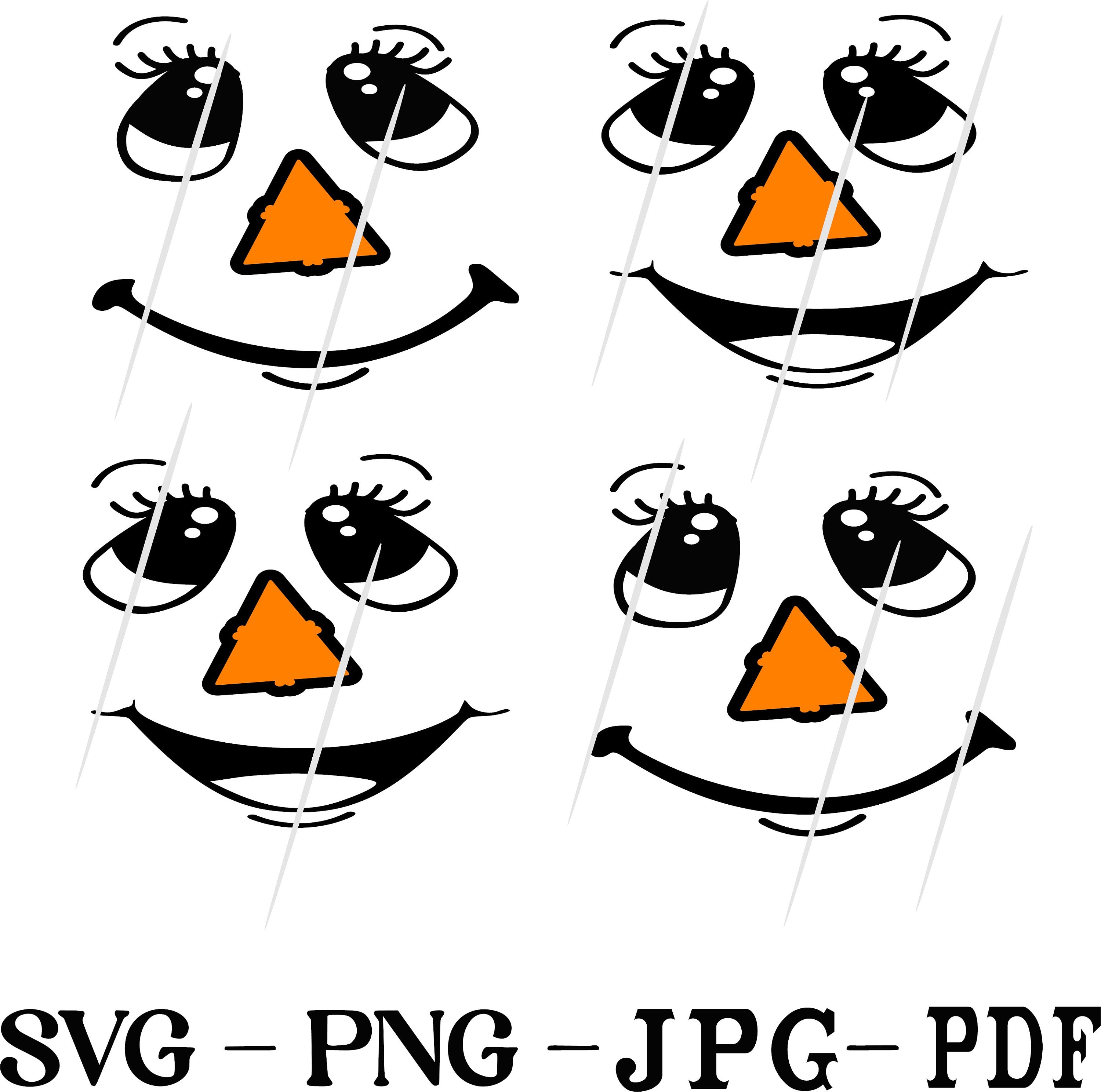 Scarecrow Face With Triangle Nose SVG Download Files - Etsy