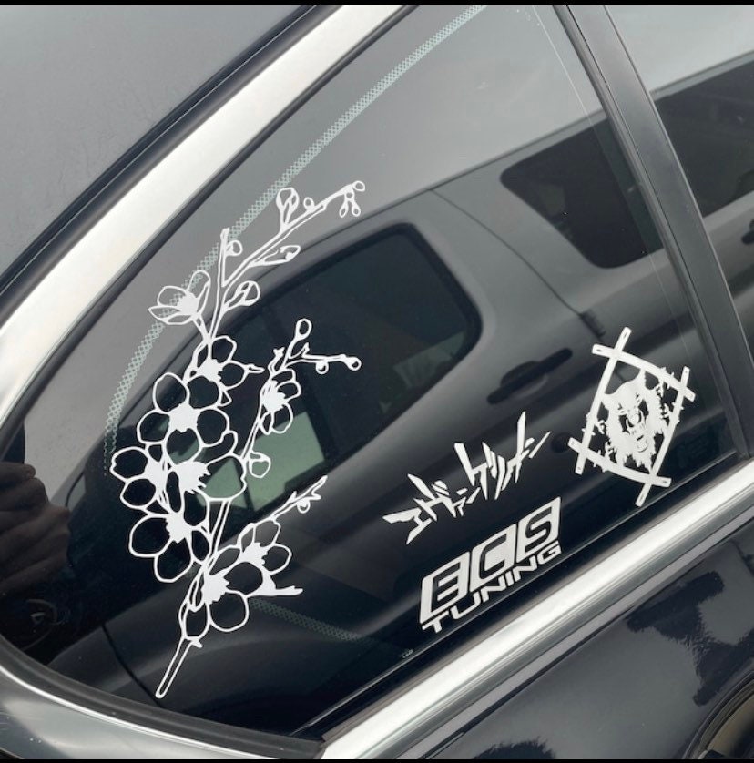 Cherry Blossom Vinyl Decal | Etsy