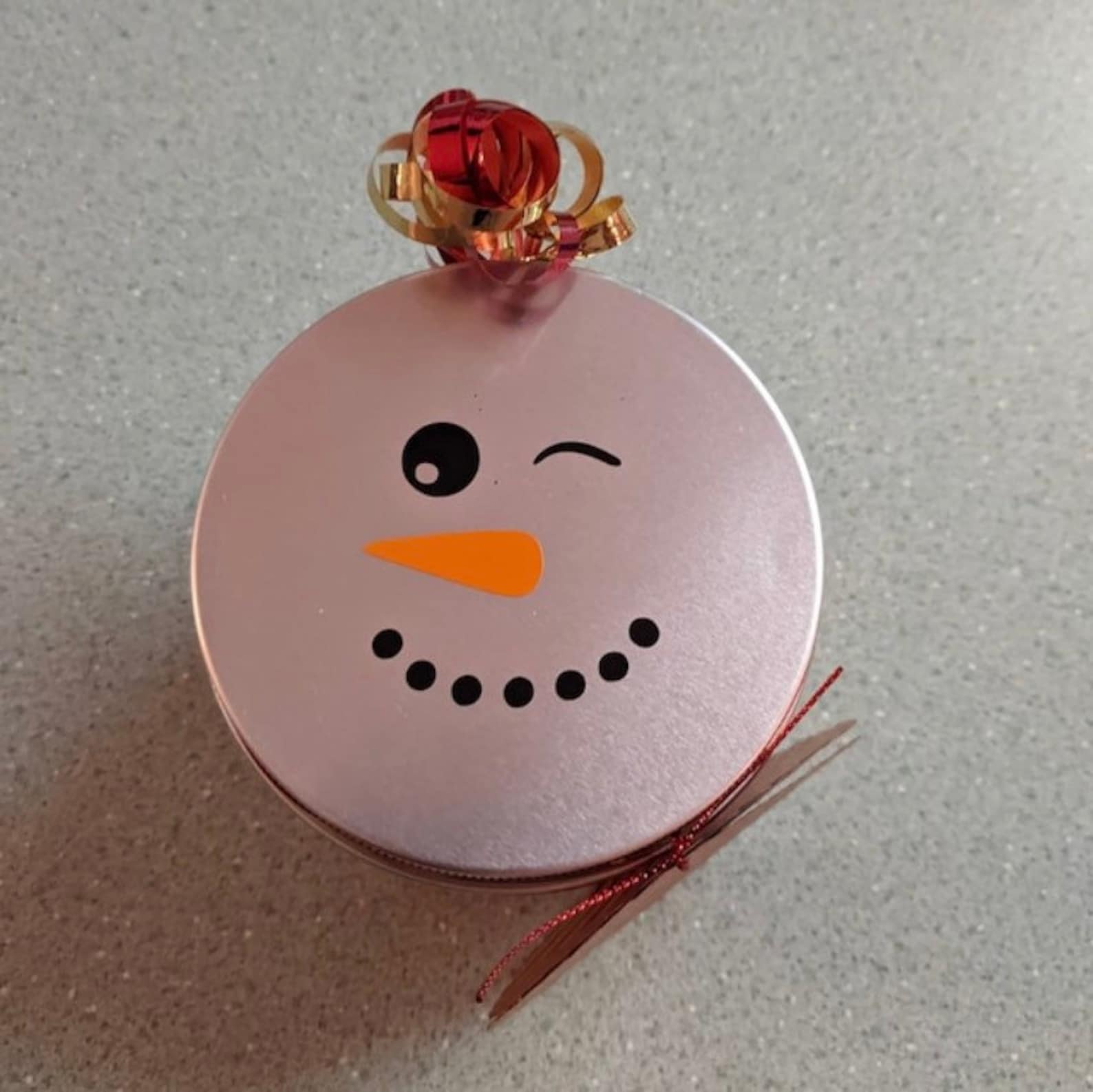 Snowman Faces Vinyl Decals Set of 12 for Christmas Ornaments - Etsy