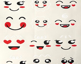 Vinyl Gingerbread Faces - Etsy