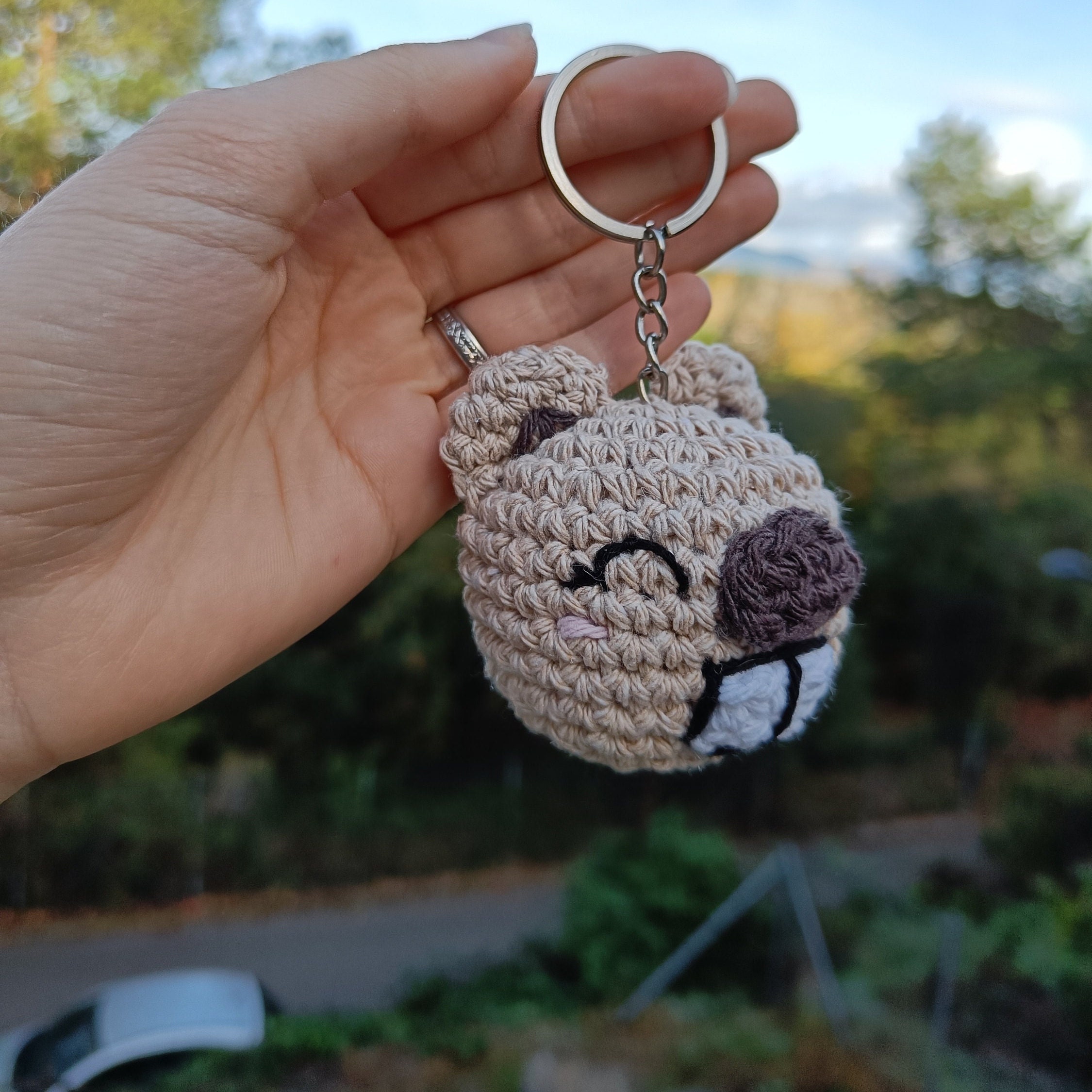Crochet Beaver Keychain Pattern, Cute Bag Decor, Amigurumi Beaver Charm ...