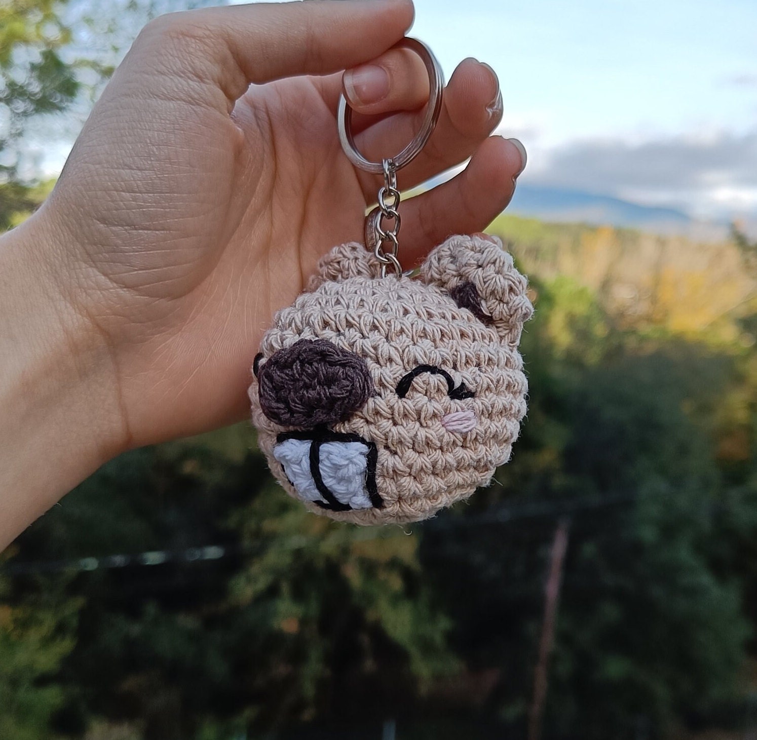 Crochet Beaver Keychain Pattern, Cute Bag Decor, Amigurumi Beaver Charm ...
