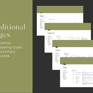 Notion Library Template | Notion Reading Journal Template | Book ...