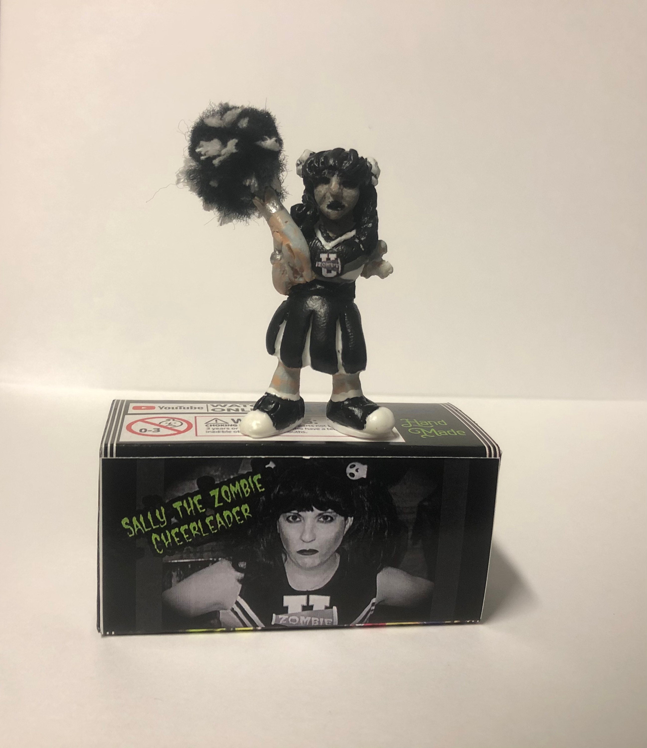 Sally the Zombie Cheerleader Mini Figurine by Phoenixcomicstoys - Etsy