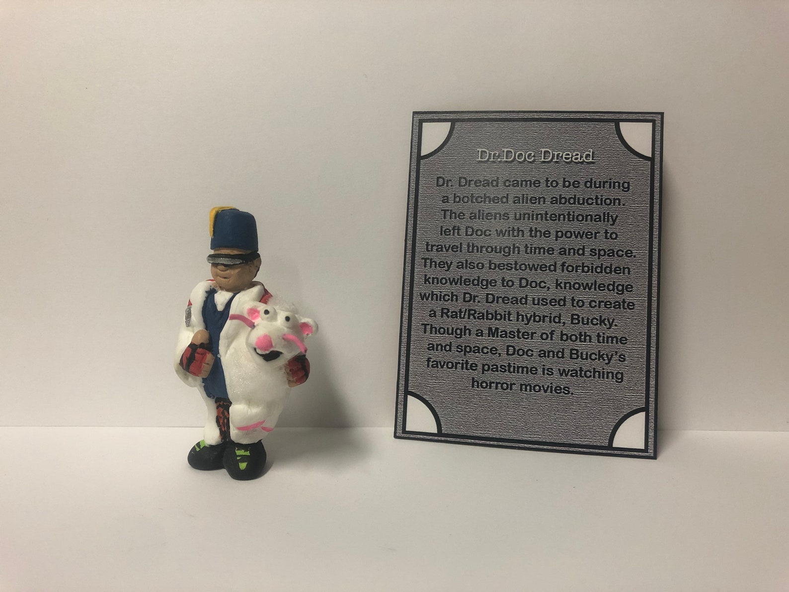 Dr. Doc Dread (with Bucky) Mini Figurine by Phoenixcomicstoys - Etsy