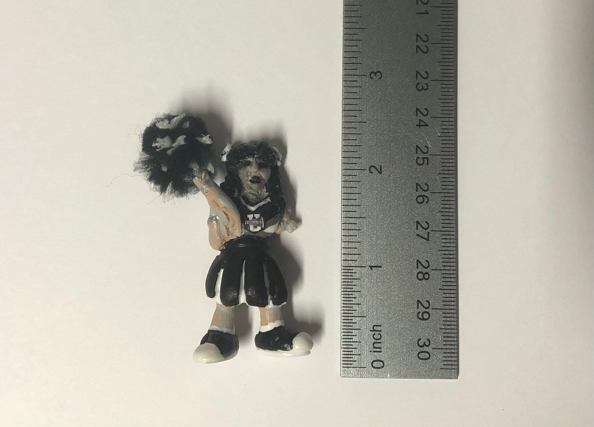 Sally the Zombie Cheerleader Mini Figurine by - Etsy