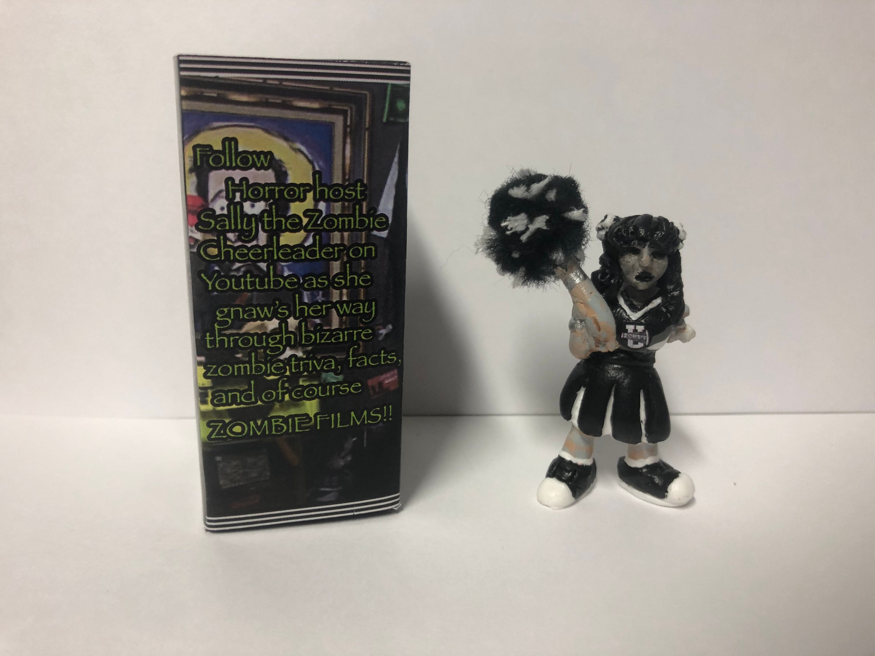 Sally the Zombie Cheerleader mini figurine by | Etsy