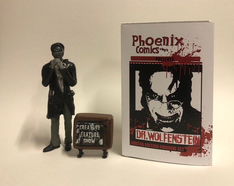 Dr.wolfenstein Figurine Set With Autographed Certificate of ...