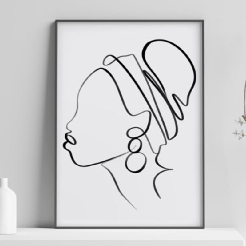 Abstract Women Print - Etsy