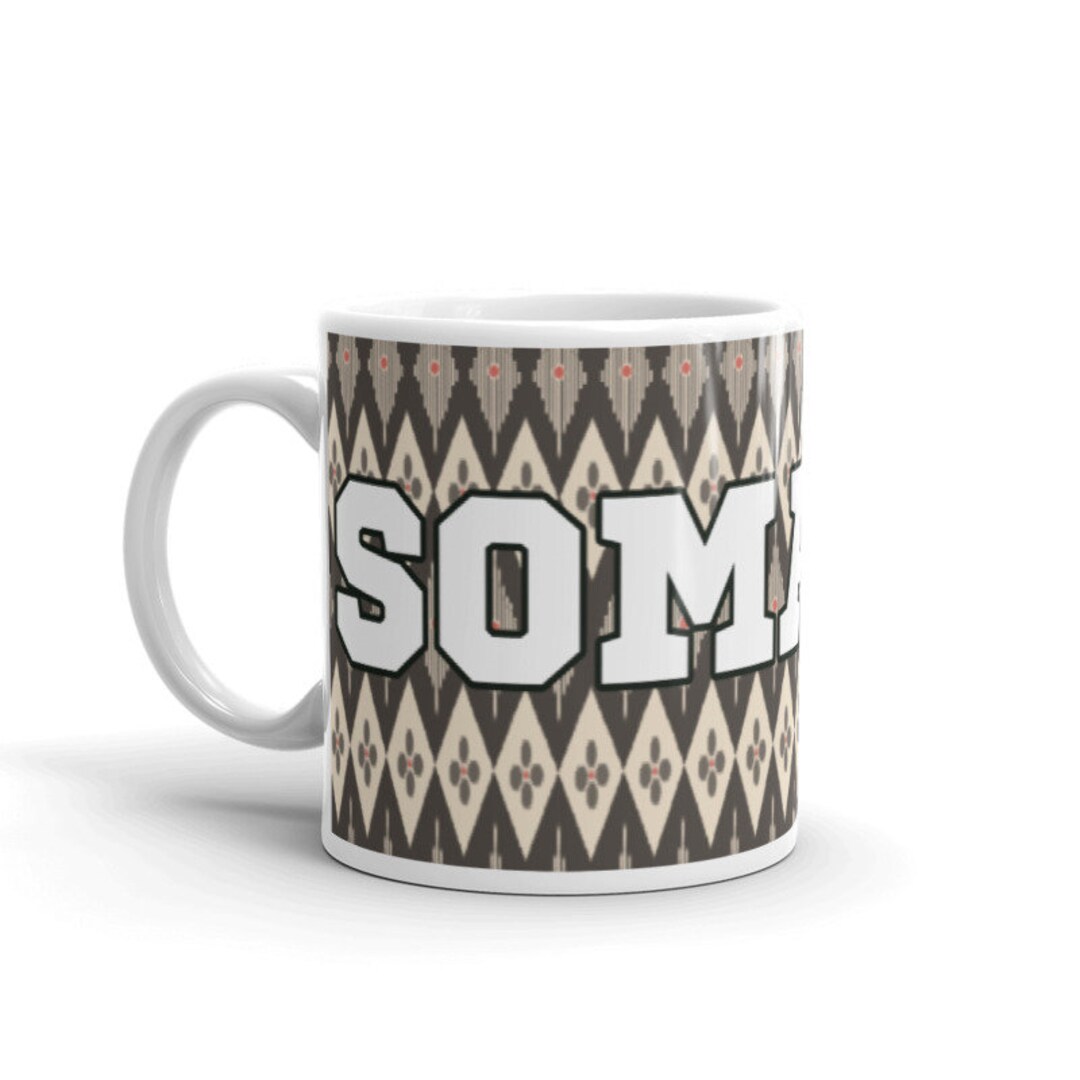 Somalia Mug Grey Macawiis Mug, Somali Gift, Africa, Africa Print ...